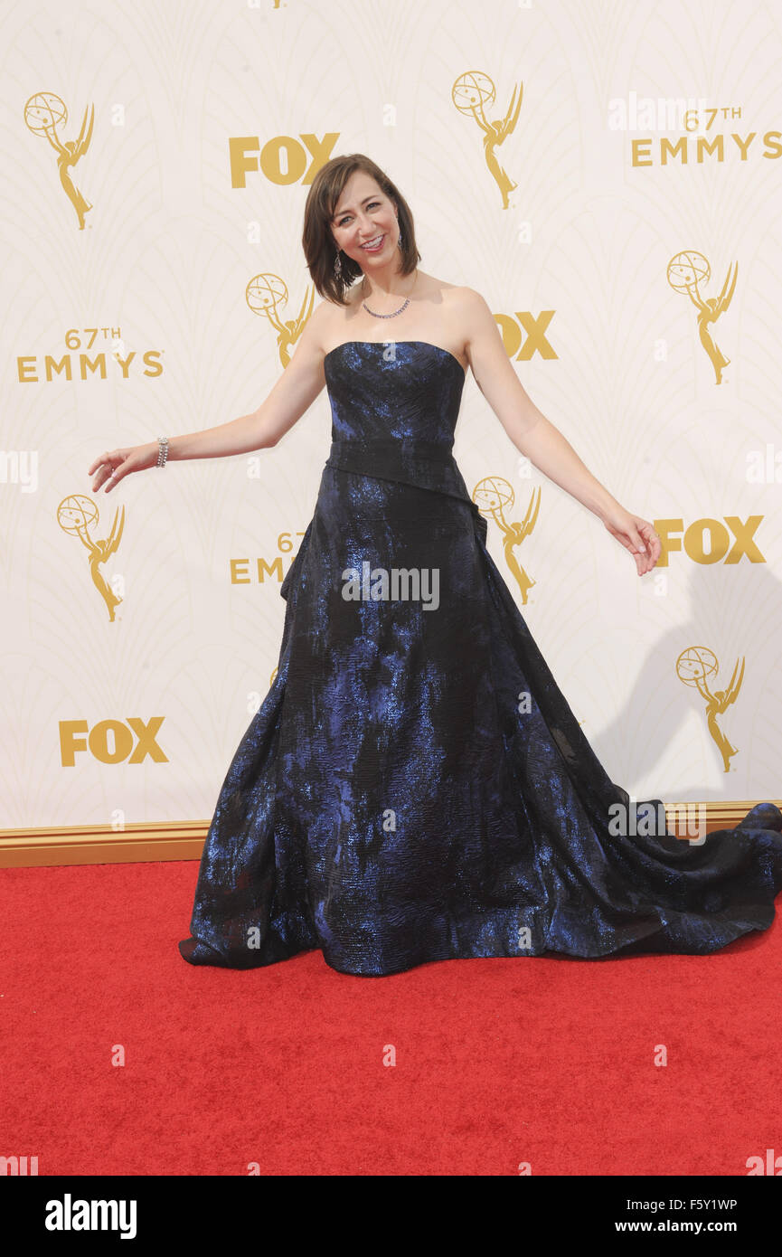 The 67th Emmy Awards arrivals Featuring: Kristen Schaal Where: Los ...