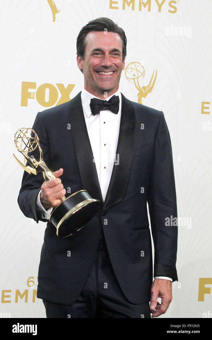67th Primetime Emmy Awards - Press Room Featuring: Jon Hamm Where: Los ...