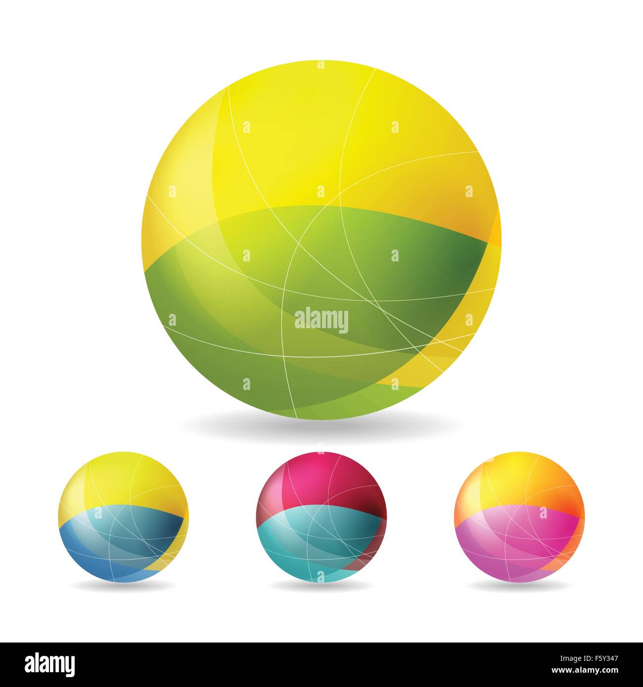 Colorful geometric abstract balls vector design Stock Vector Image ...