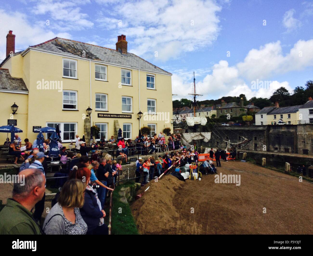 BBC drama Poldark being filmed in Cornwall Featuring: Atmosphere Where ...