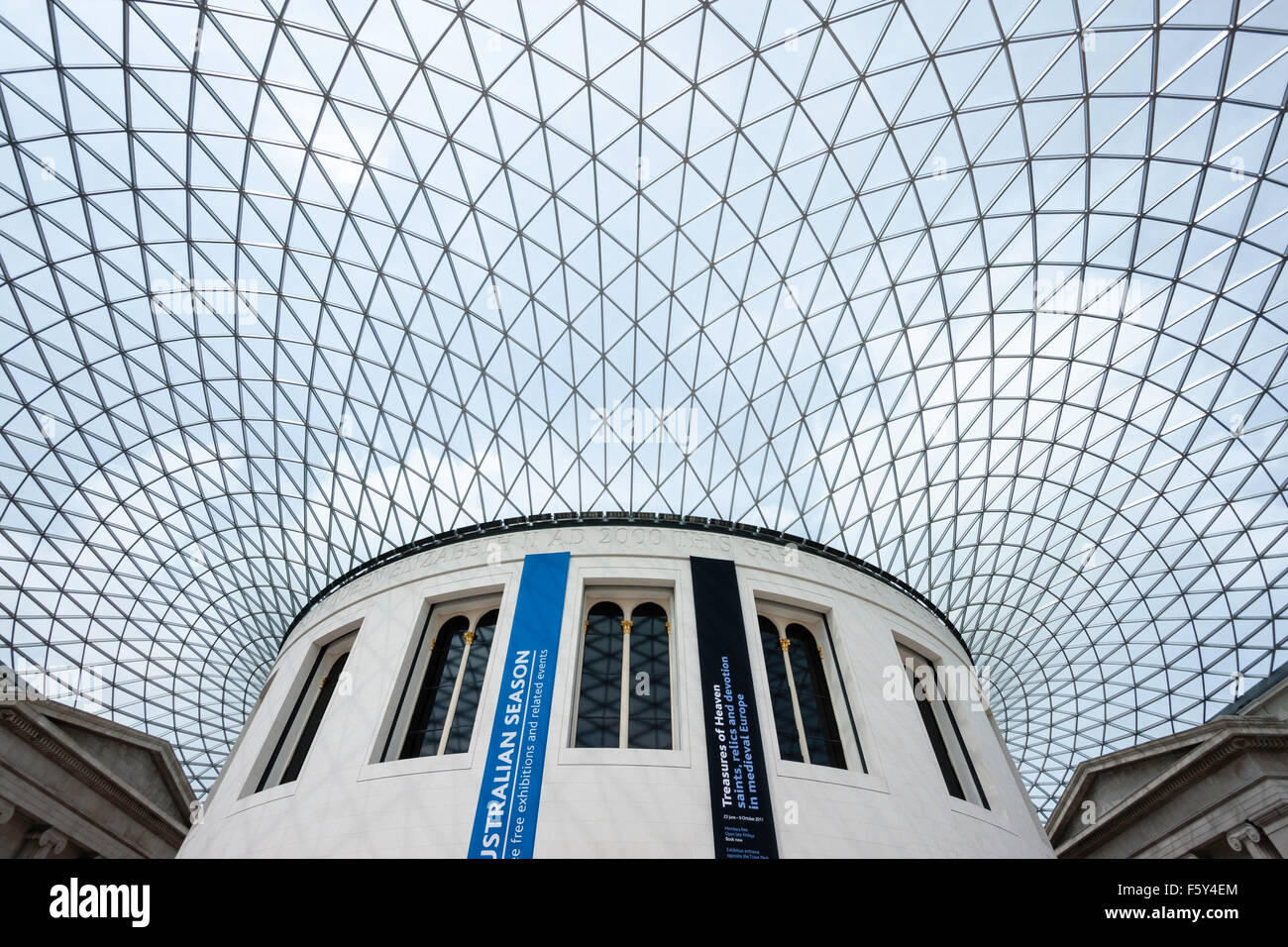 The Queen Elizabeth II Great Court, the covered central quadrangle of ...