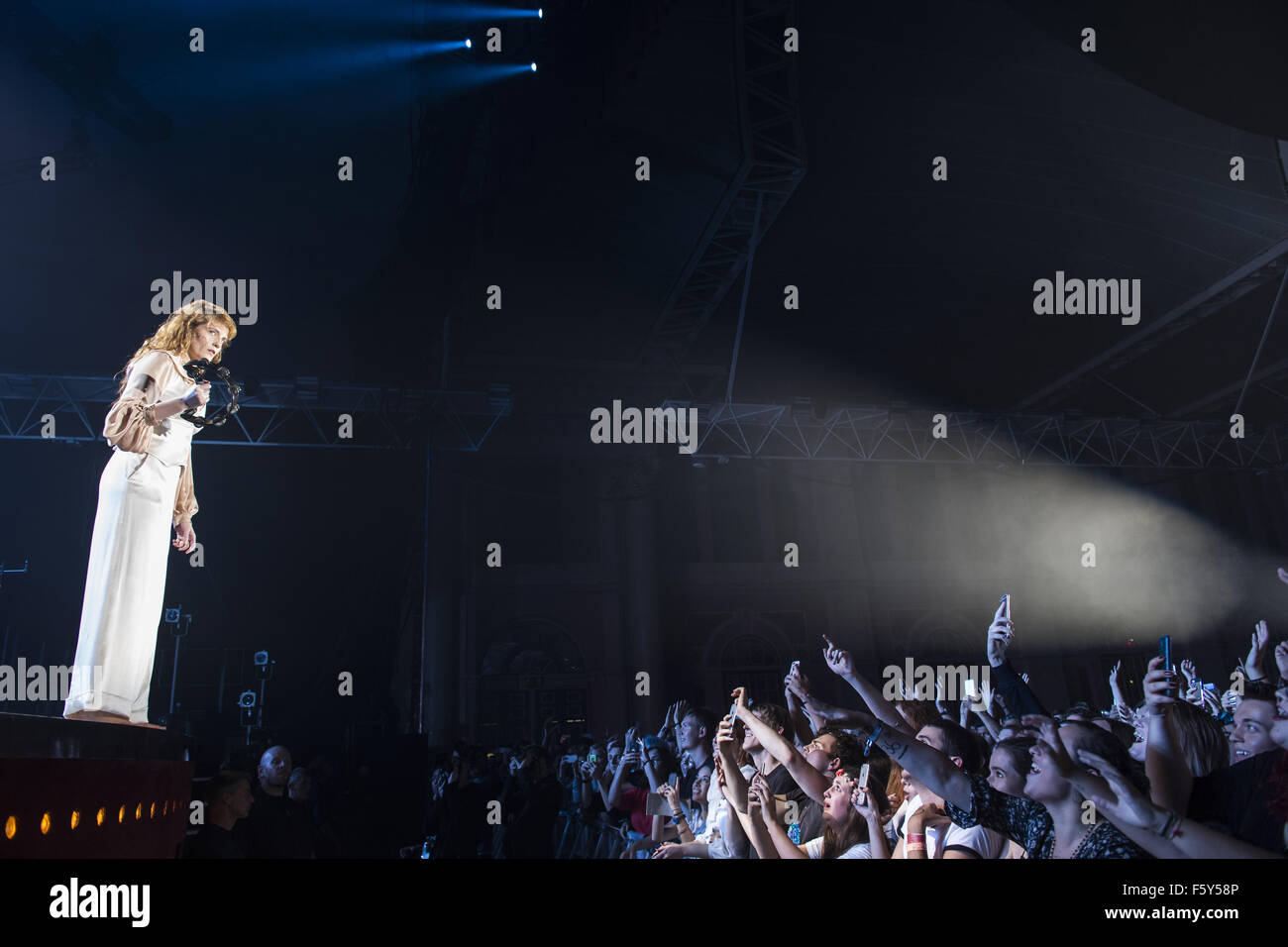 Florence and the Machine performing live on stage at Alexandra Palace ...
