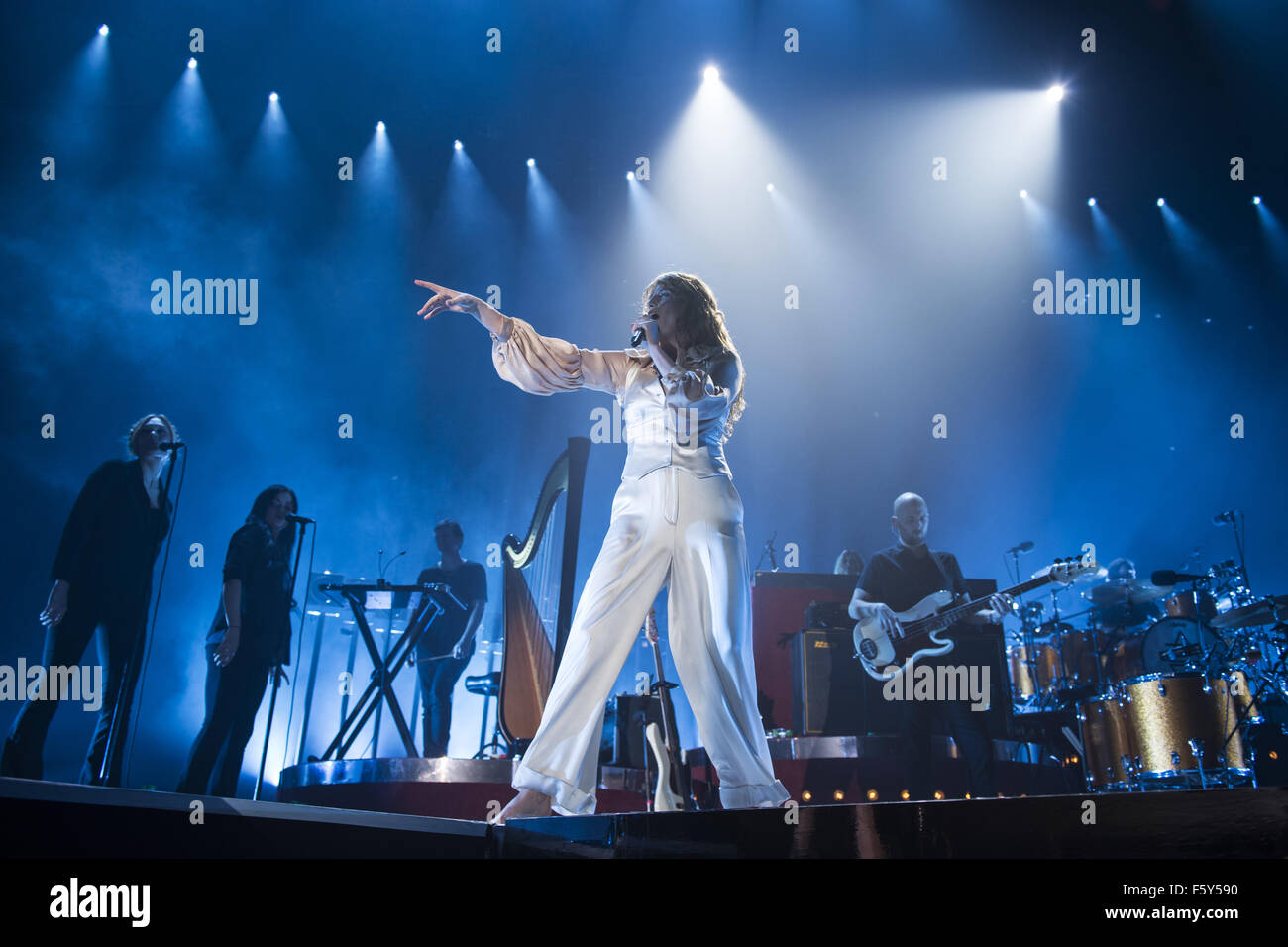 Florence and the Machine performing live on stage at Alexandra Palace ...