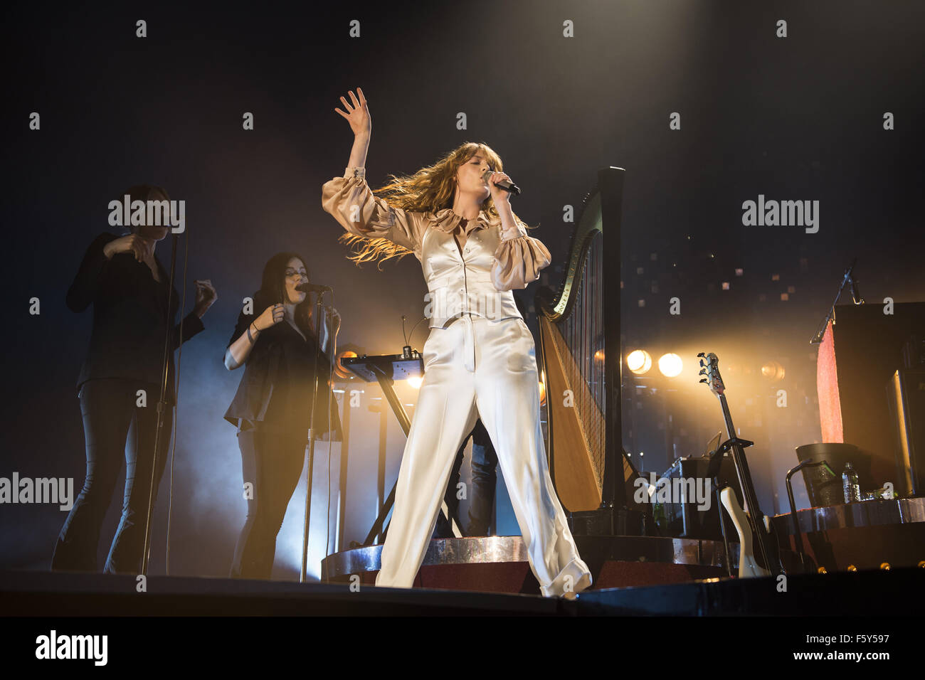 Florence and the Machine performing live on stage at Alexandra Palace ...