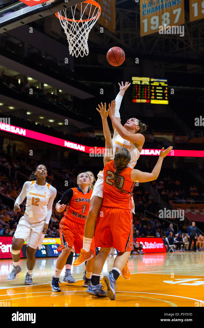 November 9, 2015: Tennessee Lady Volunteers Kortney Dunbar #13 shoots ...