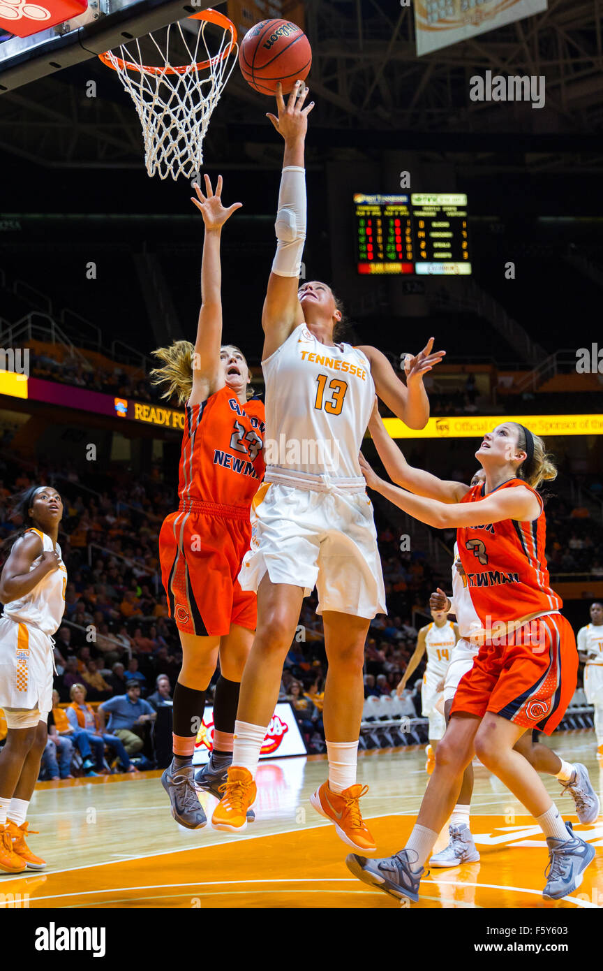 November 9, 2015: Tennessee Lady Volunteers Kortney Dunbar #13 shoots ...