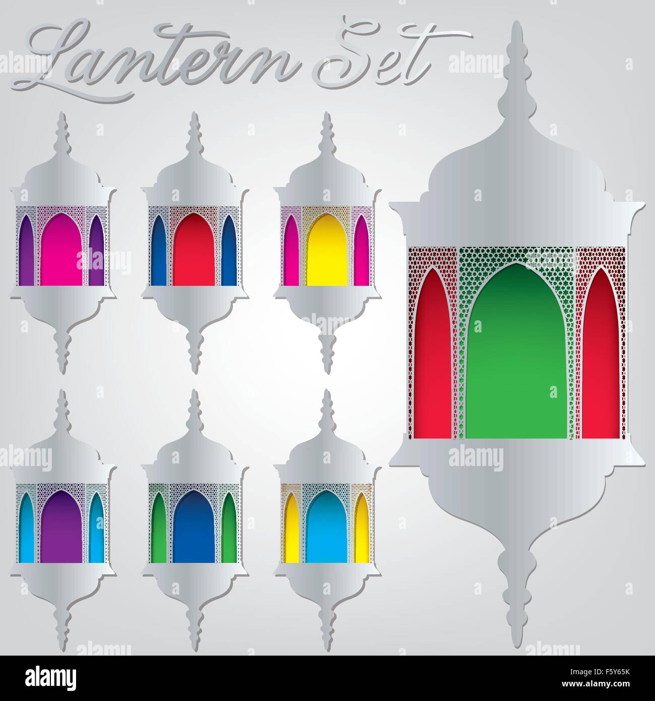 Arabic lantern set in vector format Stock Vector Image & Art - Alamy