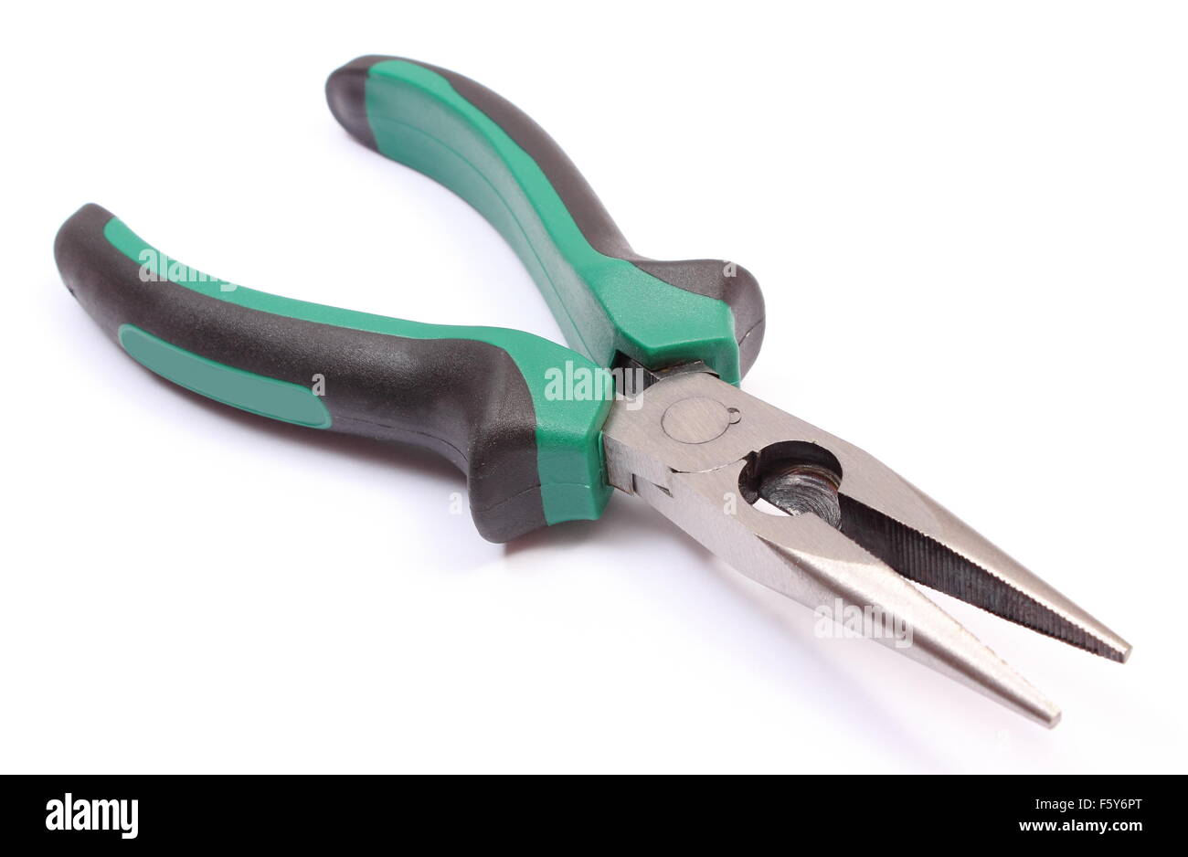 Electrical pliers isolated on white background, work tools for engineer ...