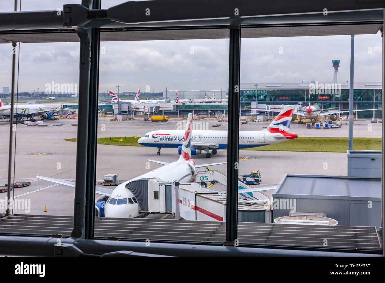 British Airways Terminal 5, London Heathrow airport, London, U.K Stock ...