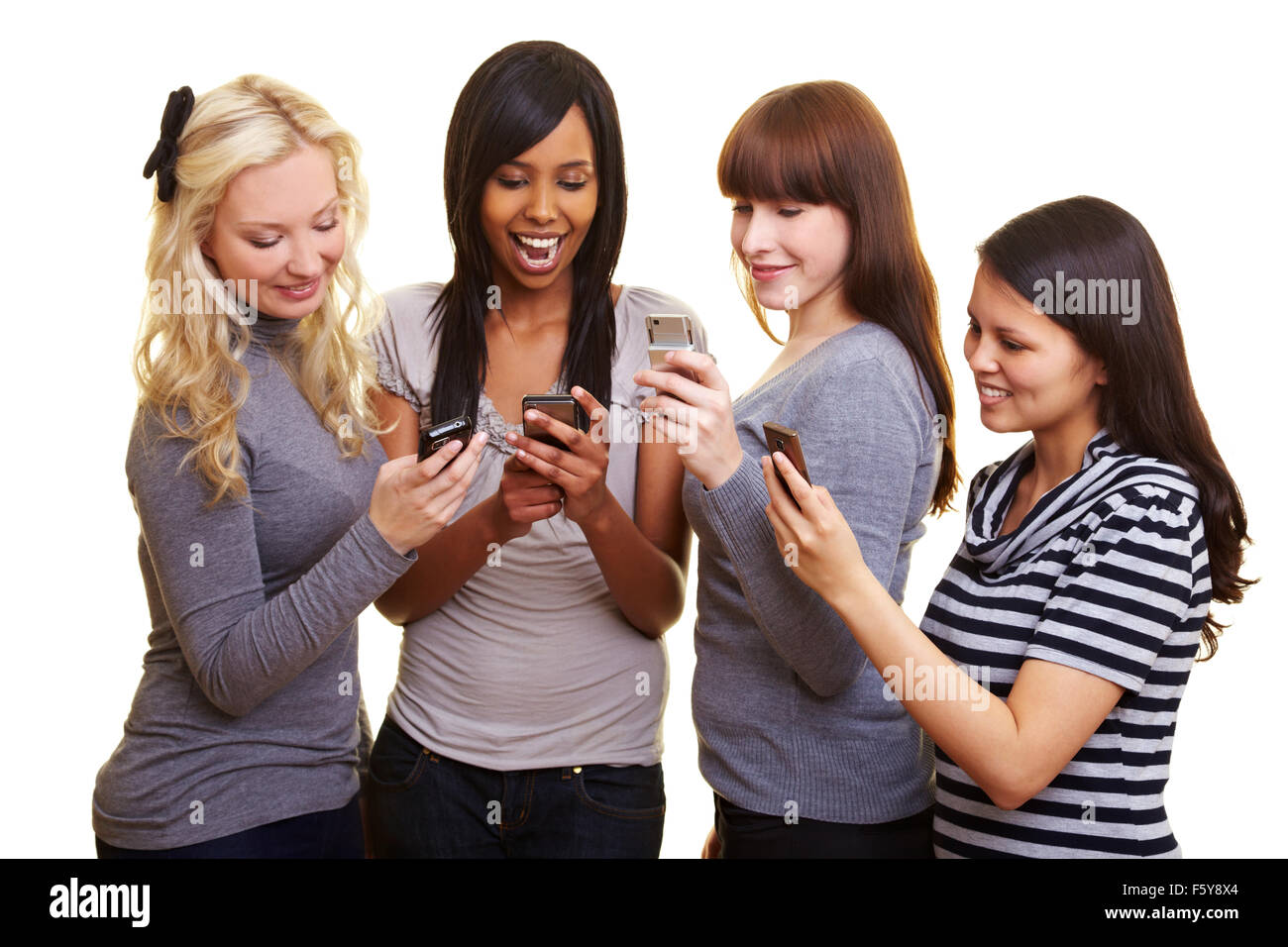 Africans with cell phones hi-res stock photography and images - Alamy