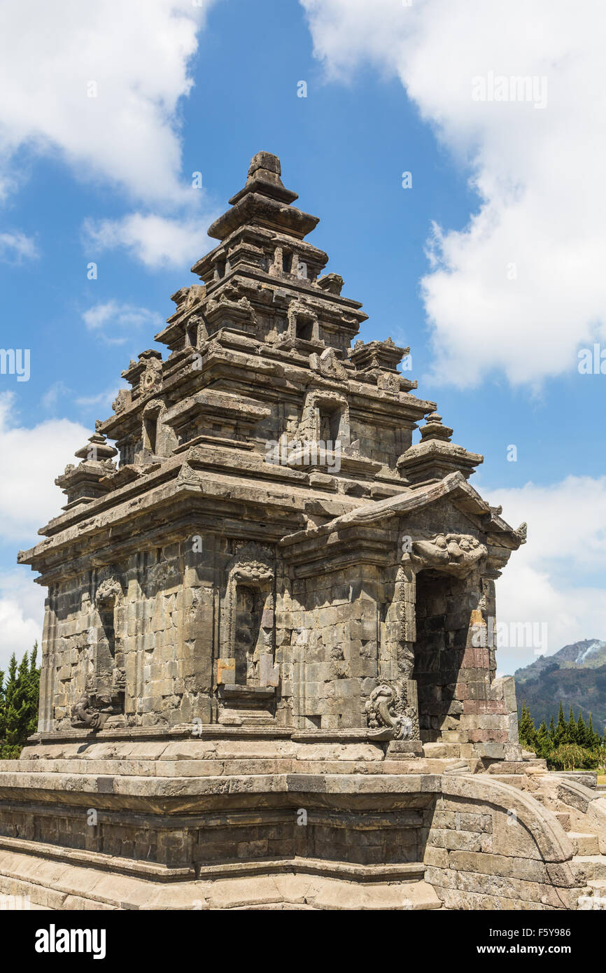 Arjuna temple in the Dieng Plateau near Wonosobo in central Java ...