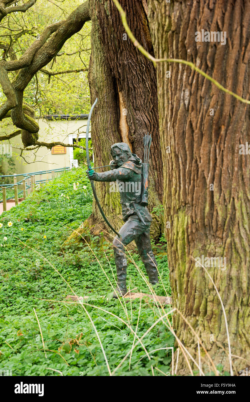 Statue Nottingham Forest, Robin Hood Country, Oak, Great Oak ...