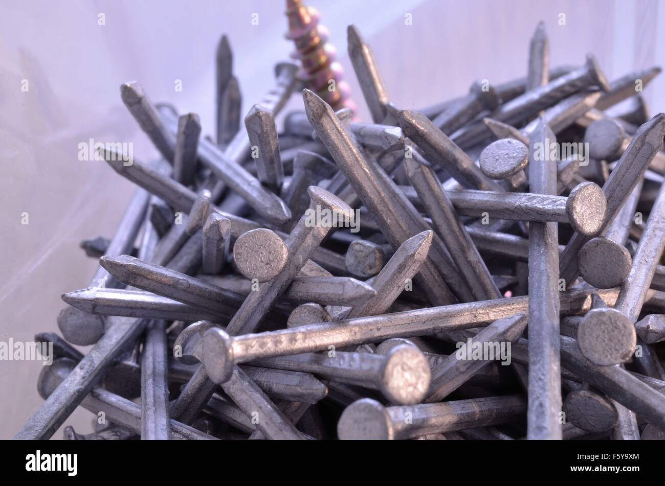 big box of nails and screws Stock Photo - Alamy