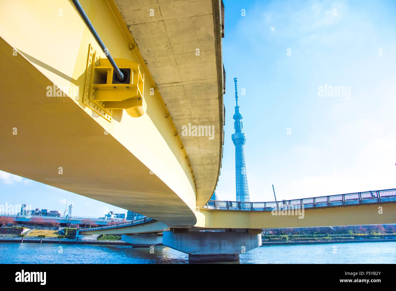 Sakurabashi Bridge ,Sumida River,Tokyo,Japan Stock Photo - Alamy