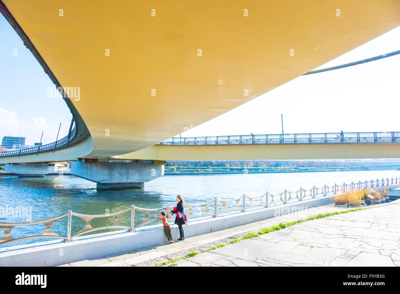 Sakurabashi Bridge ,Sumida River,Tokyo,Japan Stock Photo - Alamy