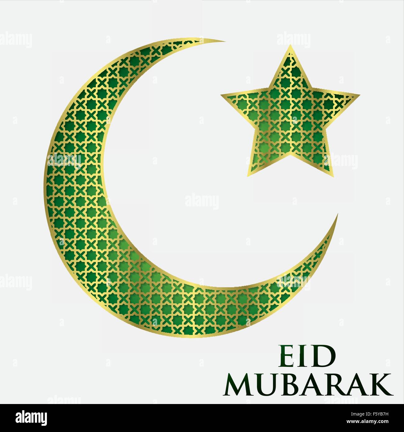 Textured crescent moon Eid card in vector format Stock Vector Image ...