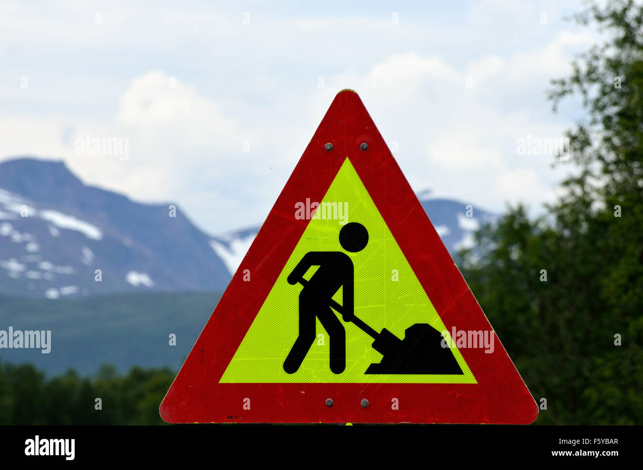 men at work sign Stock Photo - Alamy