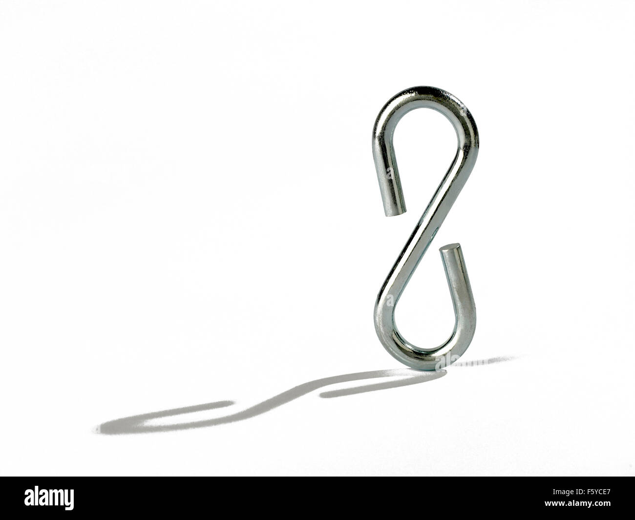 Hook with shadow isolated on white background Stock Photo - Alamy