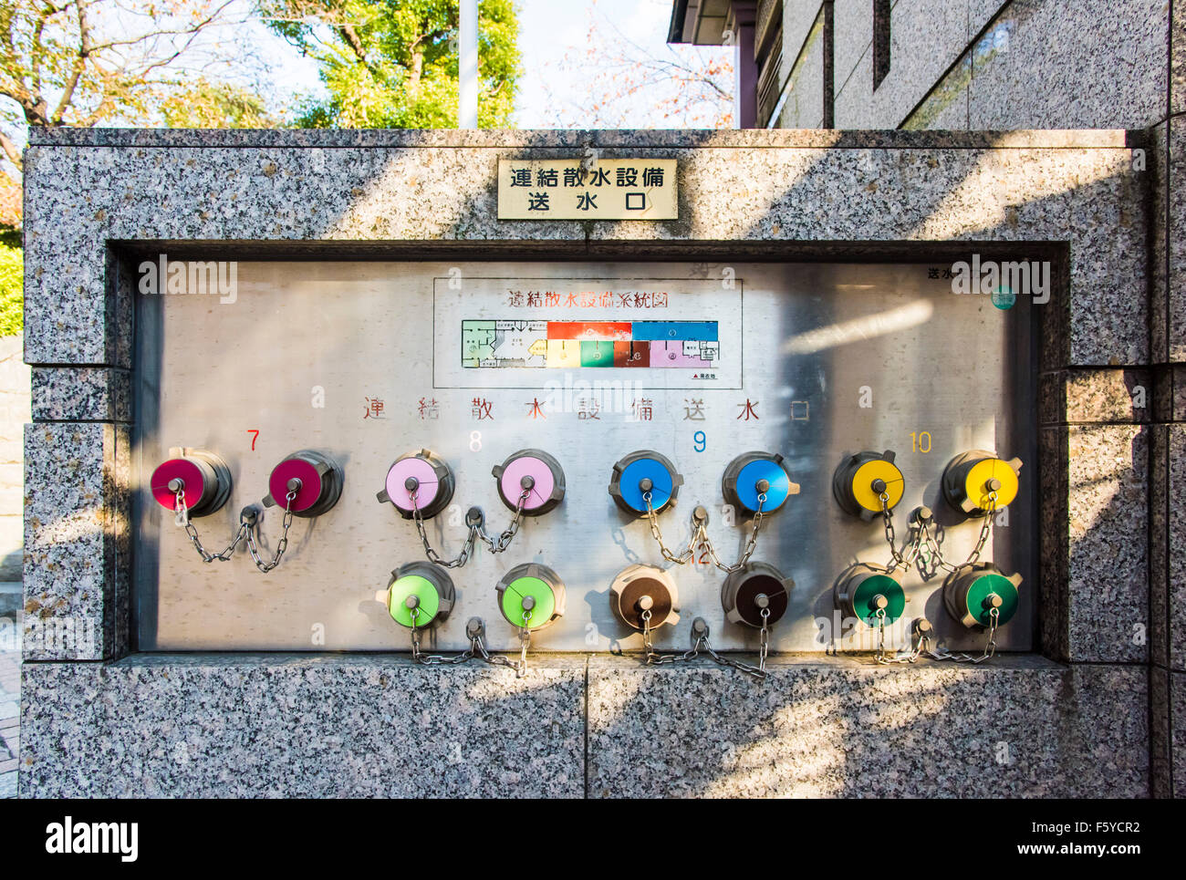 Colorful water pipes,Taito-Ku,Tokyo,Japan Stock Photo - Alamy