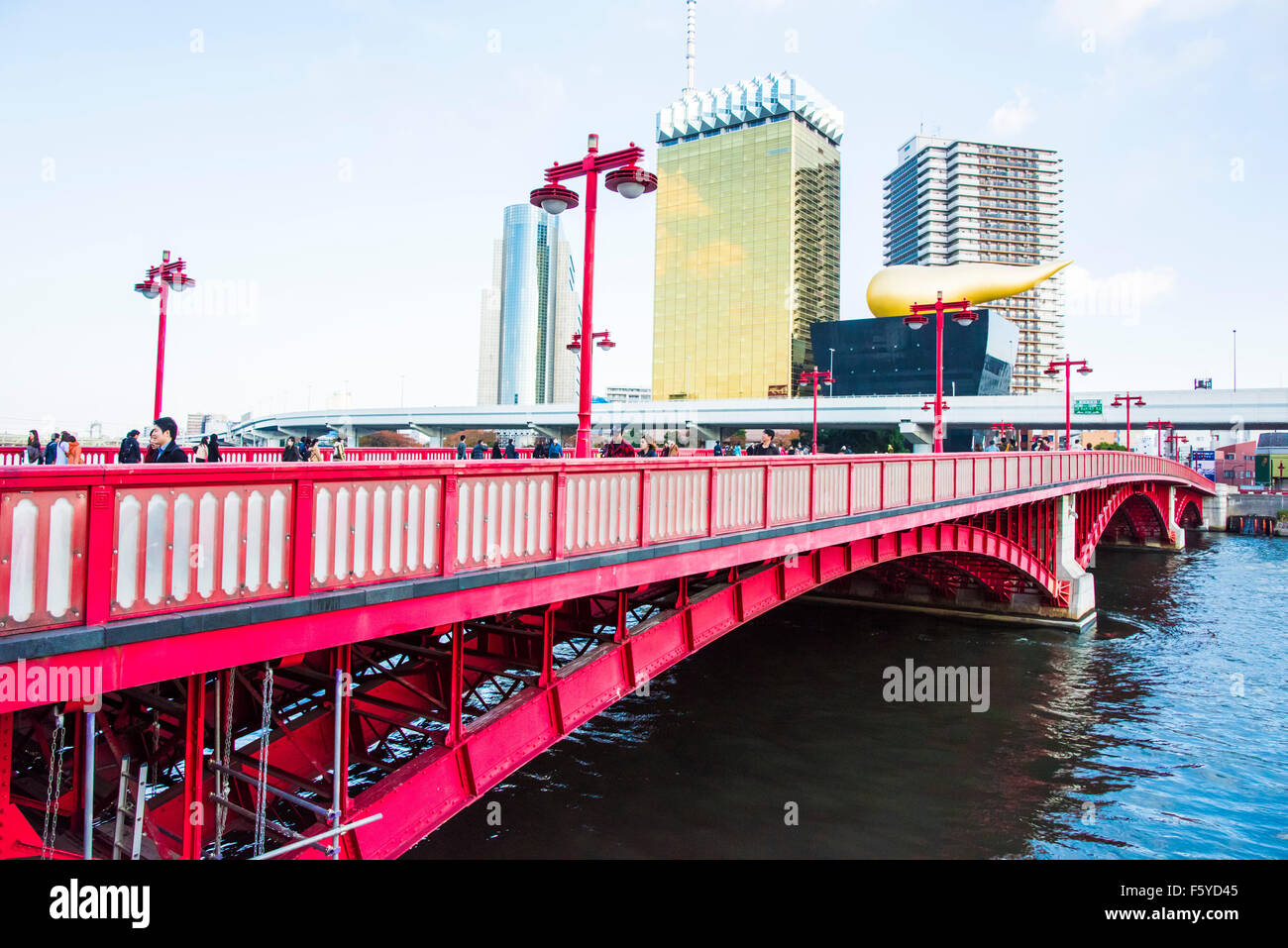 Azumabashi bridge,Sumida river,Tokyo,Japan Stock Photo - Alamy