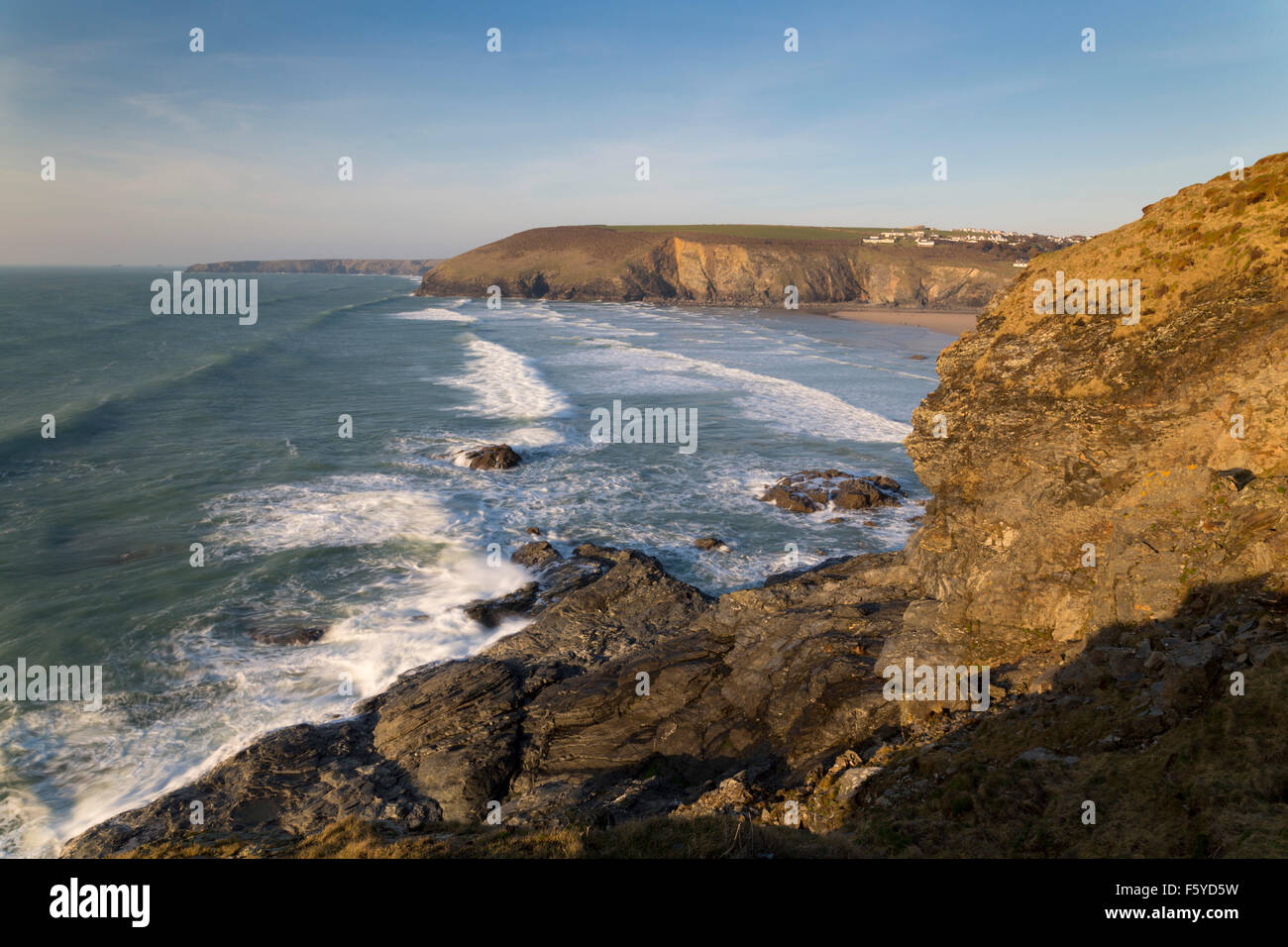 Mawgan porth cornwall hi-res stock photography and images - Alamy
