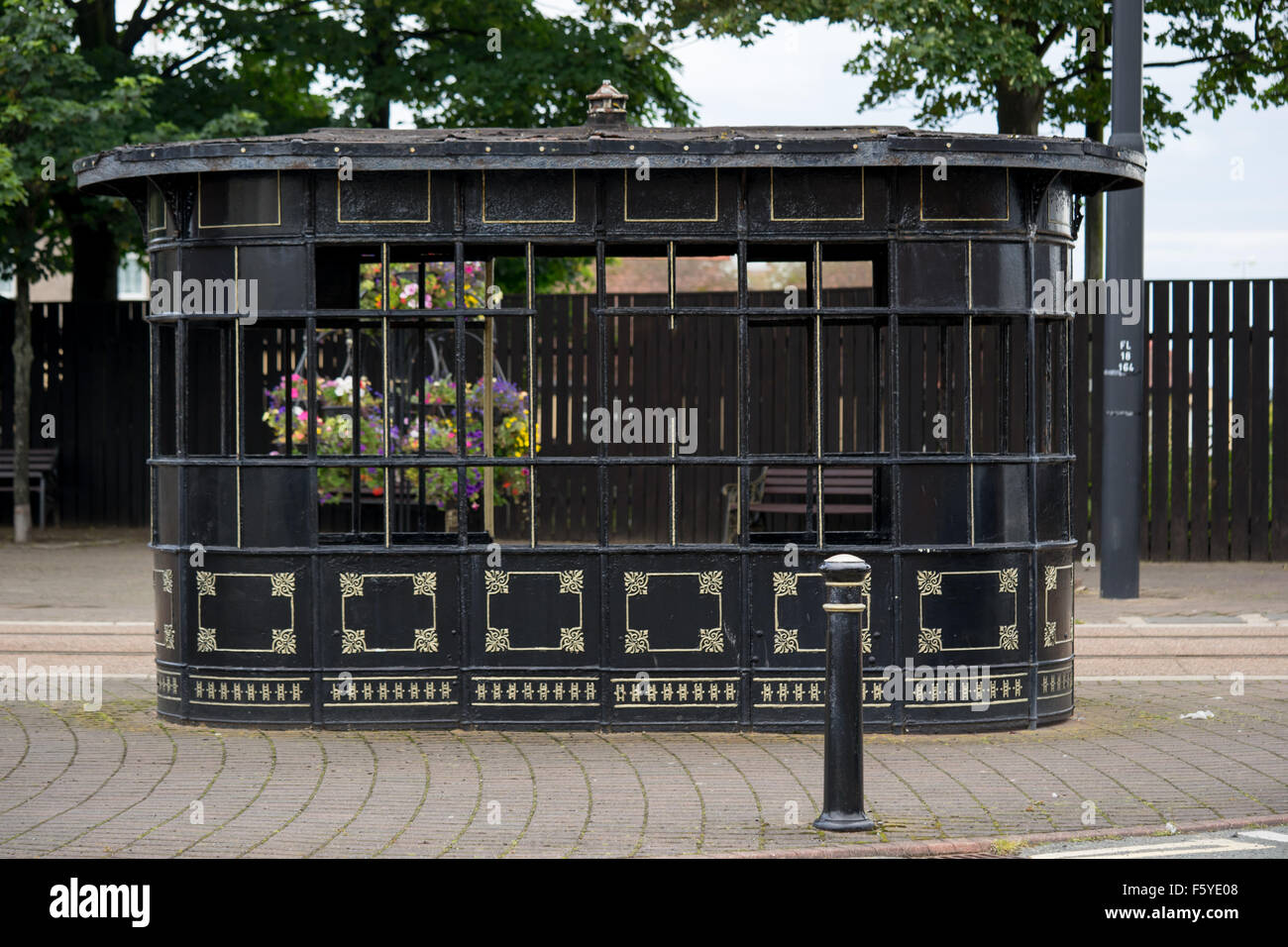 Vintage Tram Stop Stock Photo - Alamy