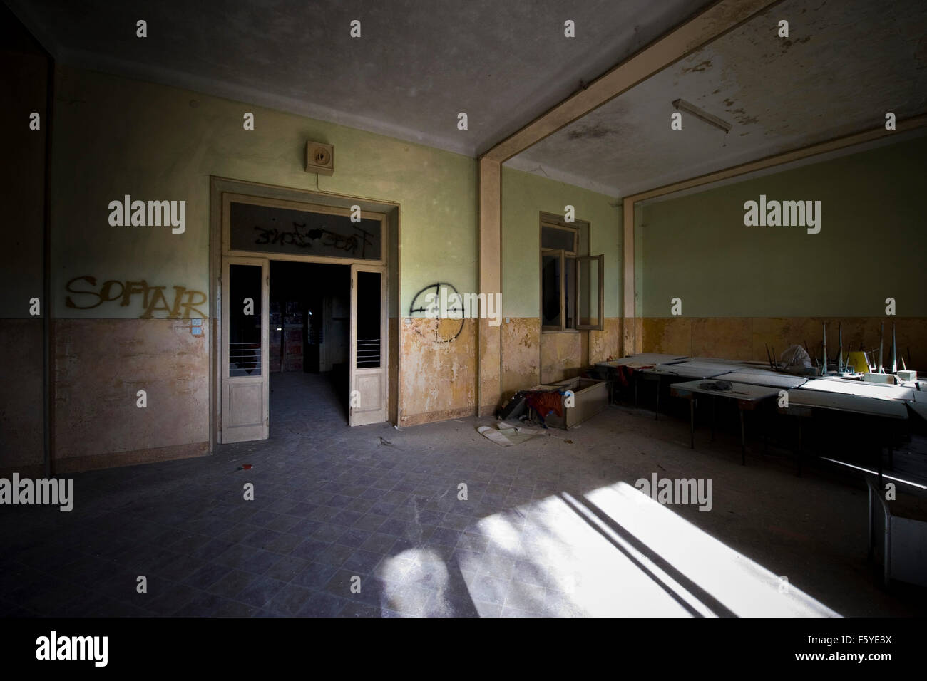 Italy, Saltrio, Former colony Luraschi, Ex colonia Luraschi Stock Photo ...