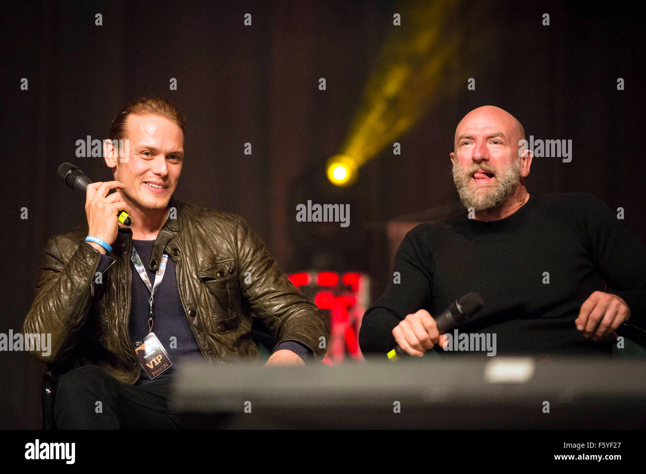 Sam Heughan und Graham McTavish at the RingCon 2015 at Maritim Hotel ...