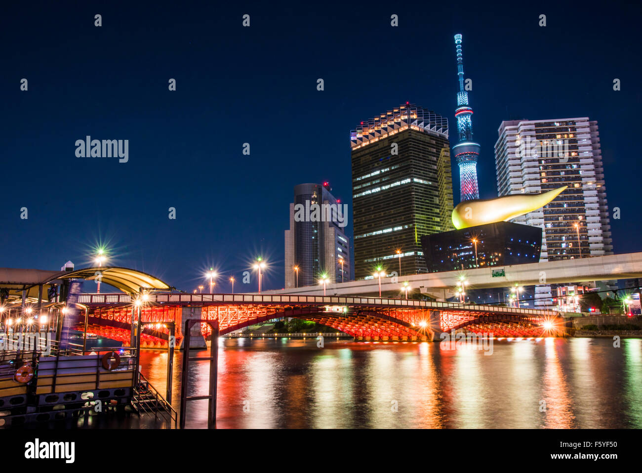 Azumabashi bridge,Sumida river,Tokyo,Japan Stock Photo - Alamy