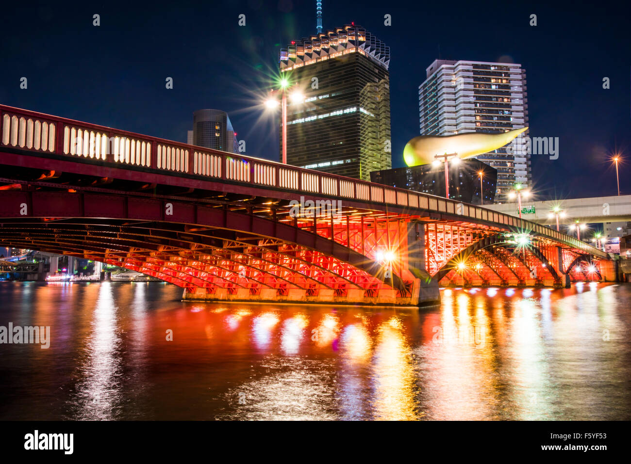 Azumabashi bridge,Sumida river,Tokyo,Japan Stock Photo - Alamy