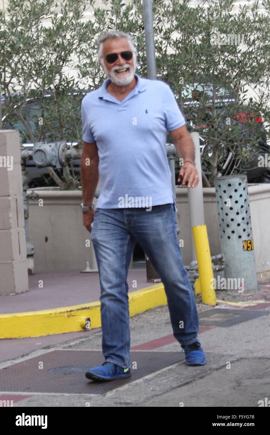 Jonathan Goldsmith goes shopping in Beverly Hills Featuring: Jonathan ...