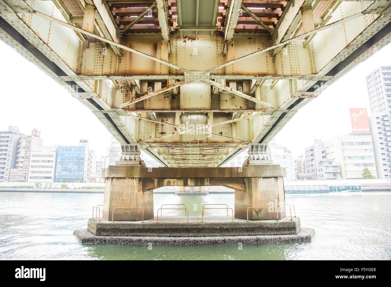Sobu Line Sumida River bridge,Sumida river,Tokyo,Japan Stock Photo - Alamy