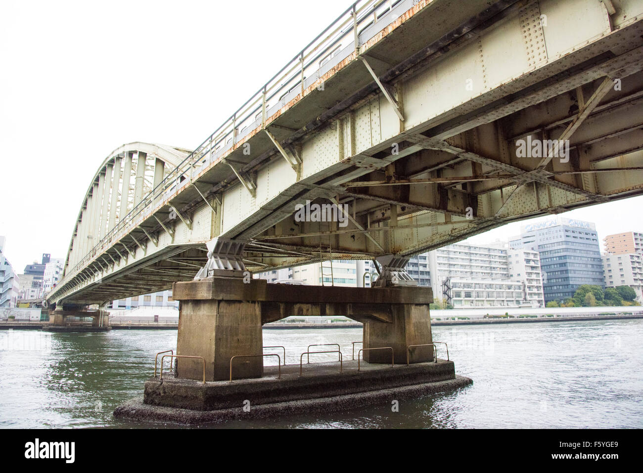 Sobu Line Sumida River bridge,Sumida river,Tokyo,Japan Stock Photo - Alamy