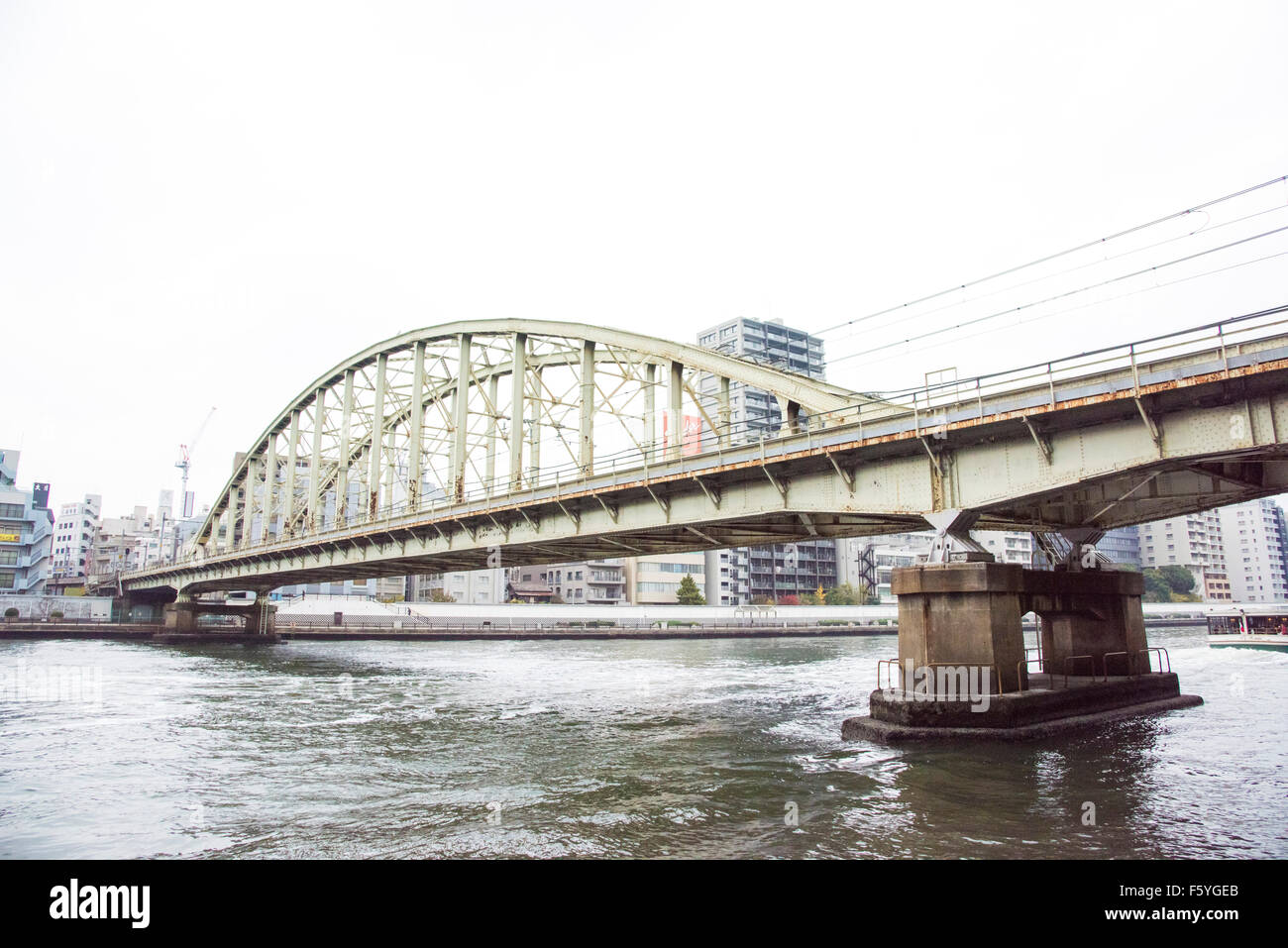 Sobu Line Sumida River bridge,Sumida river,Tokyo,Japan Stock Photo - Alamy