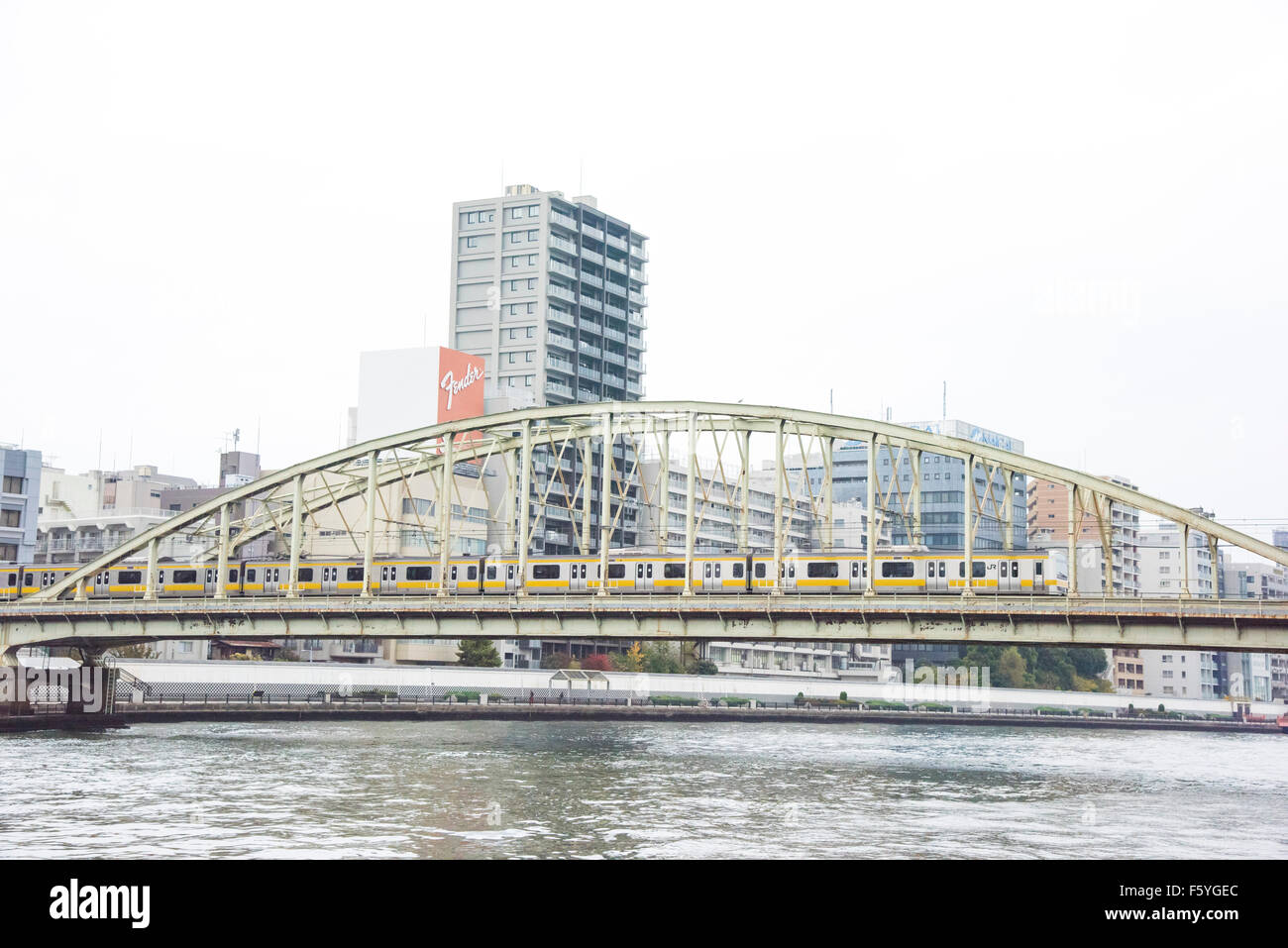 Sobu Line Sumida River bridge,Sumida river,Tokyo,Japan Stock Photo - Alamy