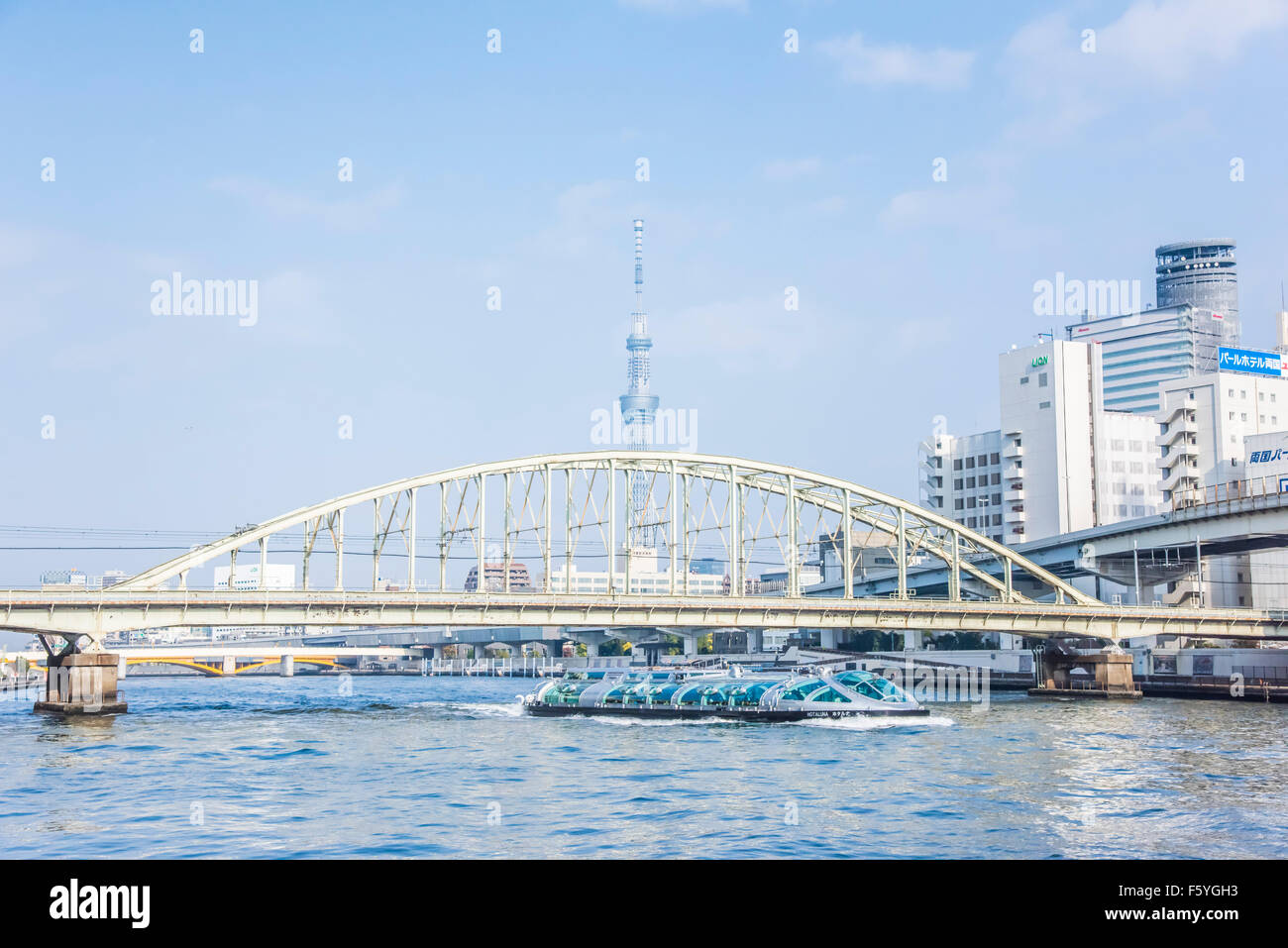Sobu Line Sumida River bridge,Sumida river,Tokyo,Japan Stock Photo - Alamy