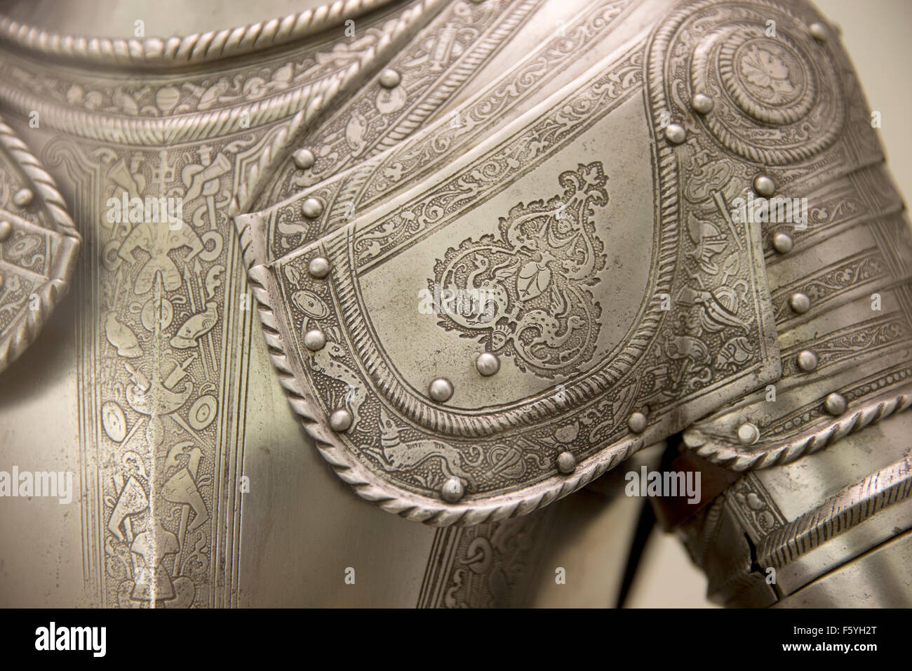 Detail of an european medieval armor Stock Photo - Alamy