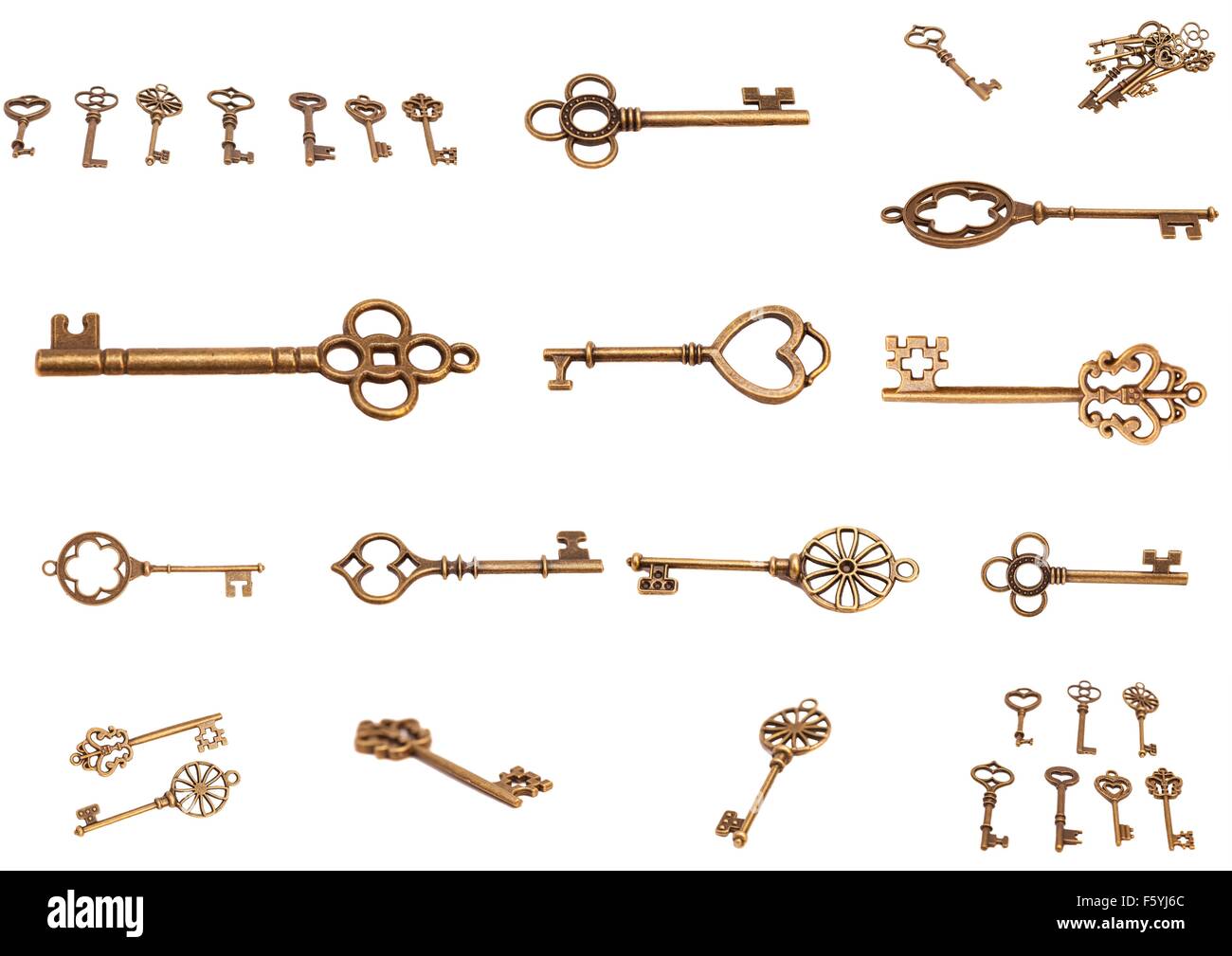 Bronze vintage antique keys hi-res stock photography and images - Alamy