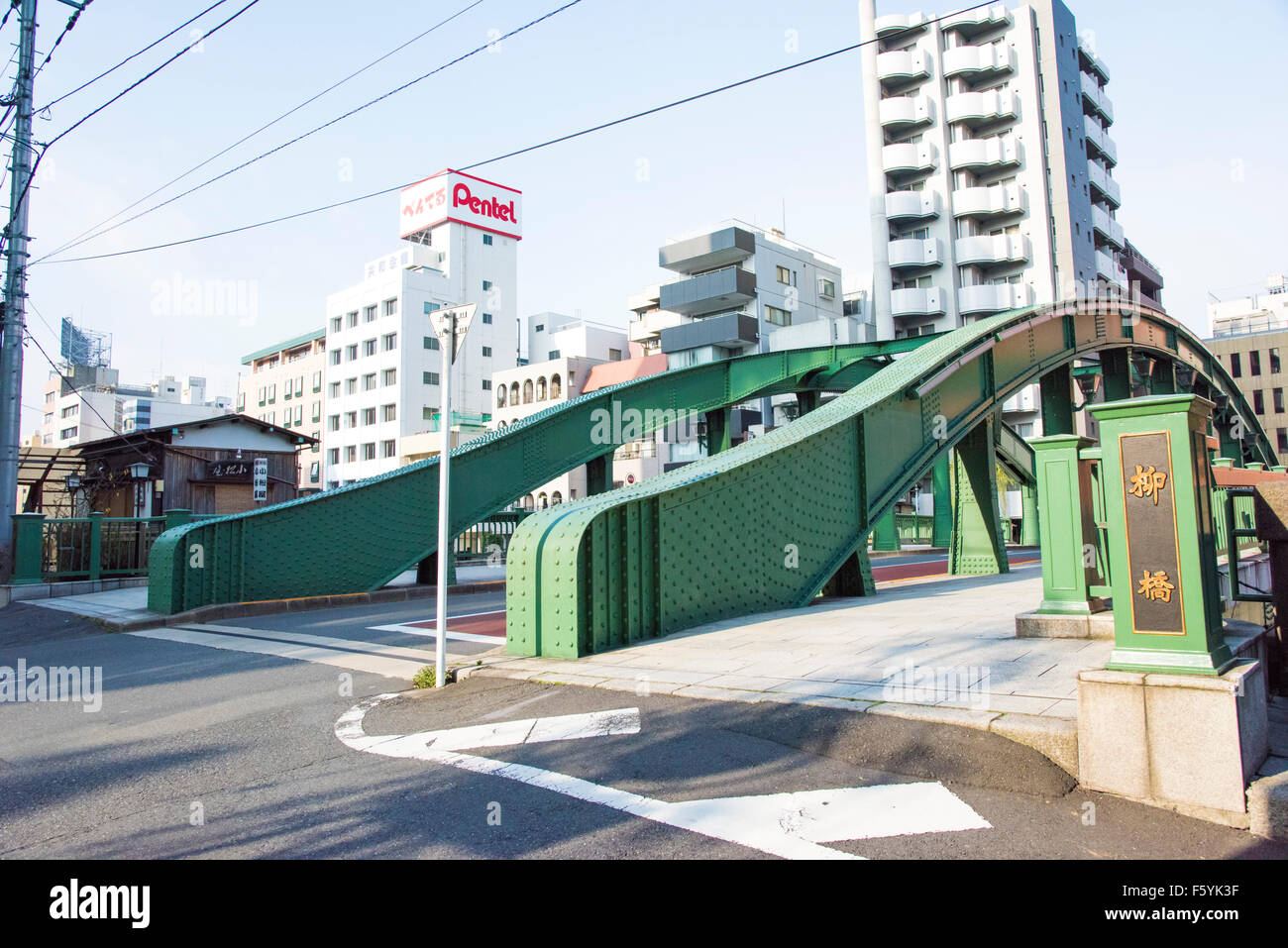 Yanagibashi bridge,Kanda river,Chuo-Ku,Tokyo,Japan Stock Photo - Alamy