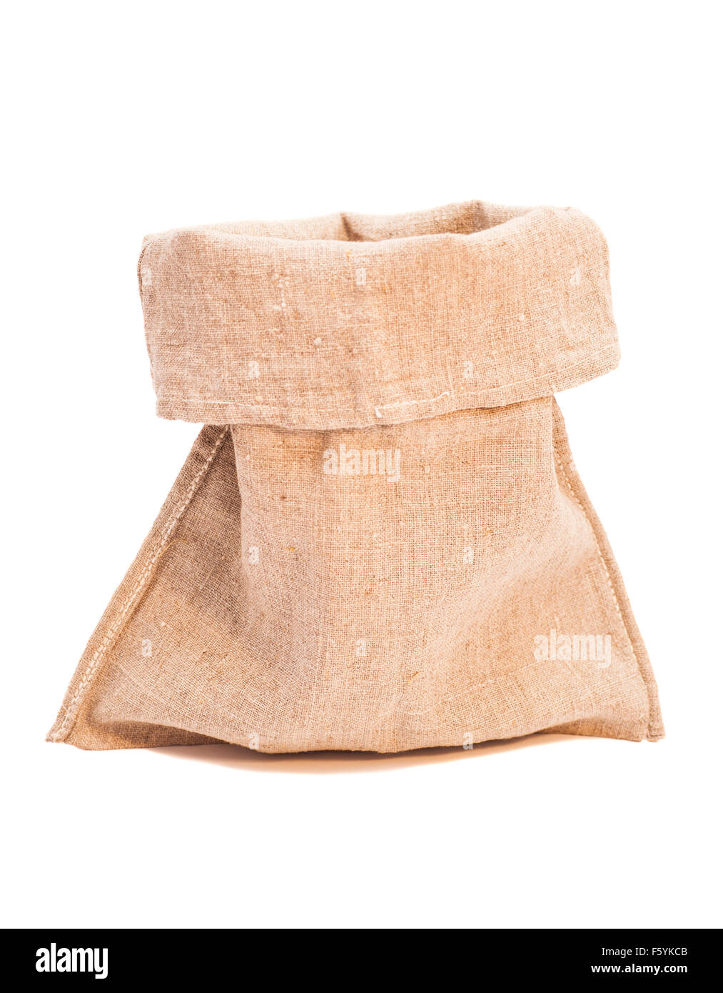 Open sack isolated on white background Stock Photo - Alamy