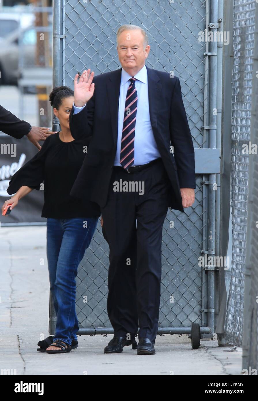 Bill O'Reilly at the ABC studios in Hollywood for an appearance on ...