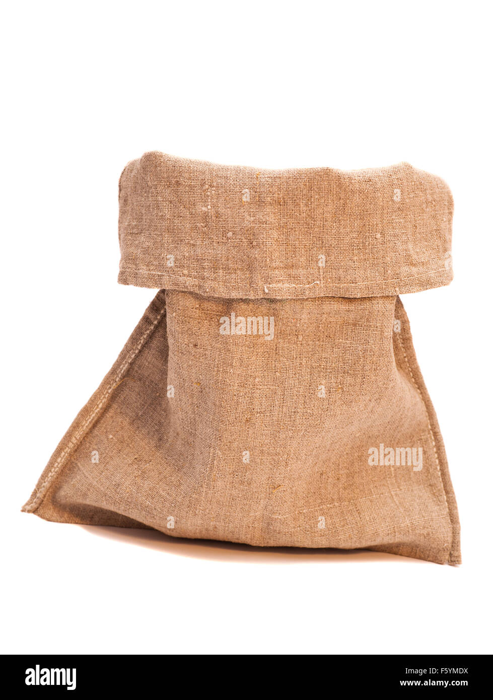 Open sack isolated on white background Stock Photo - Alamy