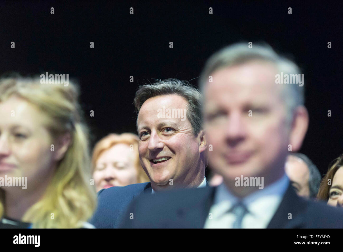 David Cameron laughing Stock Photo - Alamy