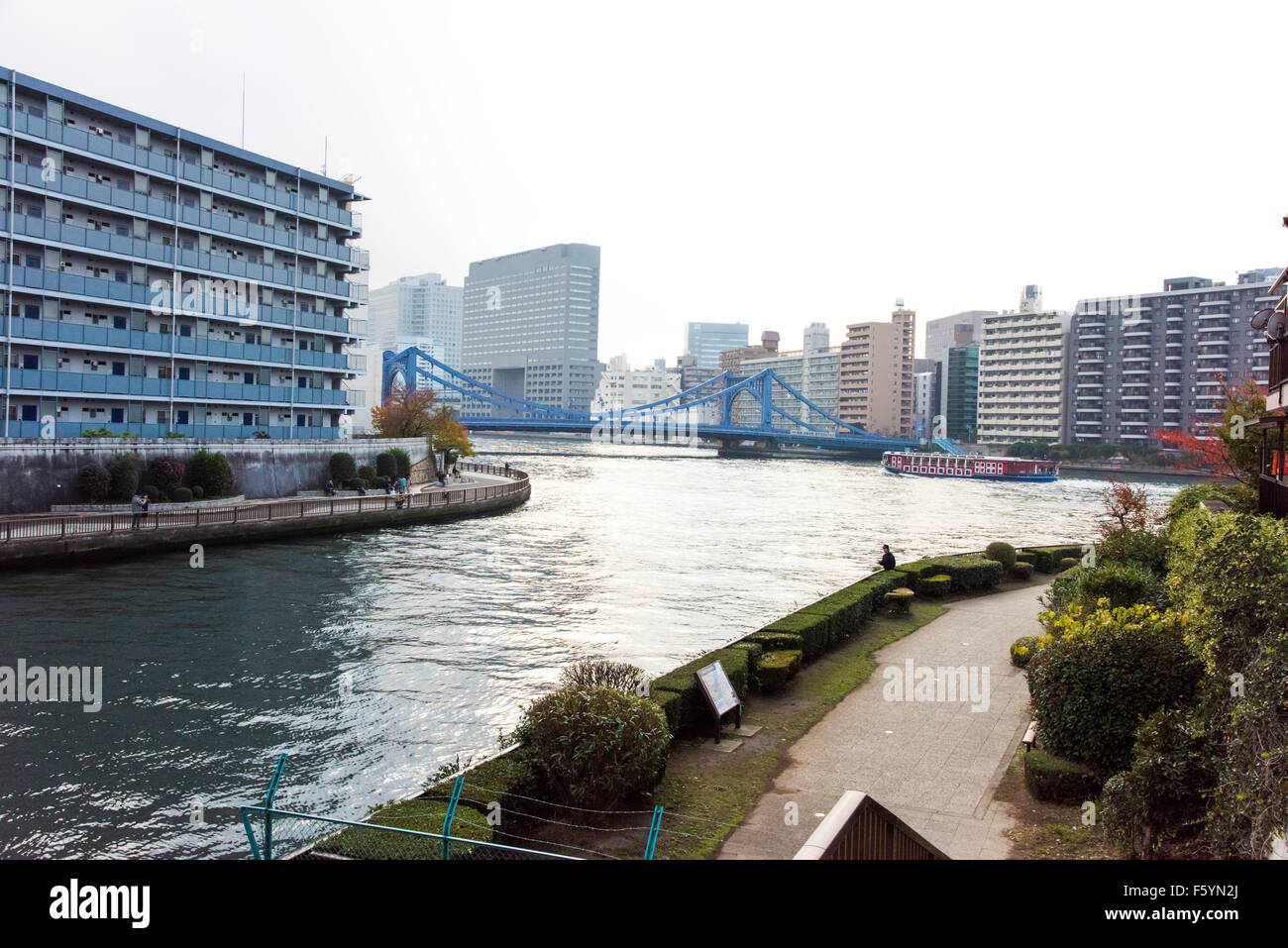 Kiyosubashi bridge,Sumida river,Tokyo,Japan Stock Photo - Alamy
