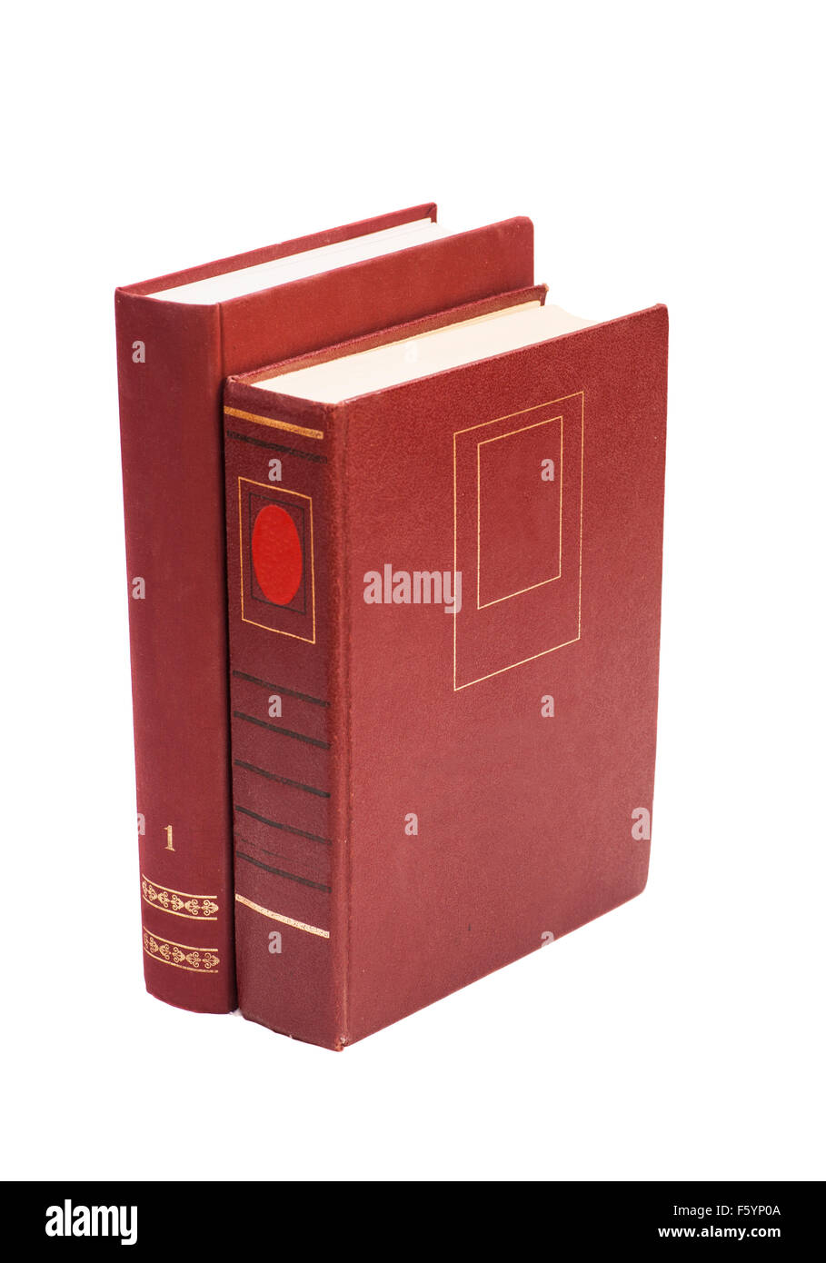 Two books on white background Stock Photo - Alamy