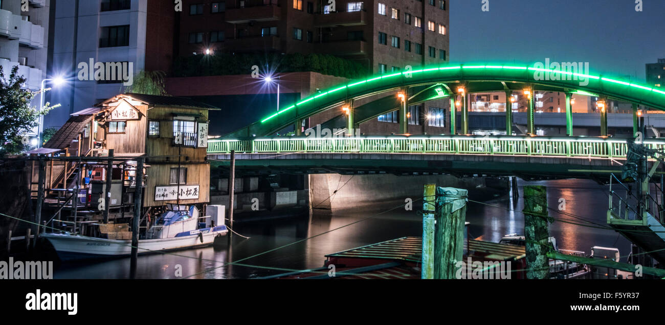 Yanagibashi bridge, Kanda river, Chuo-Ku,Tokyo,Japan Stock Photo - Alamy