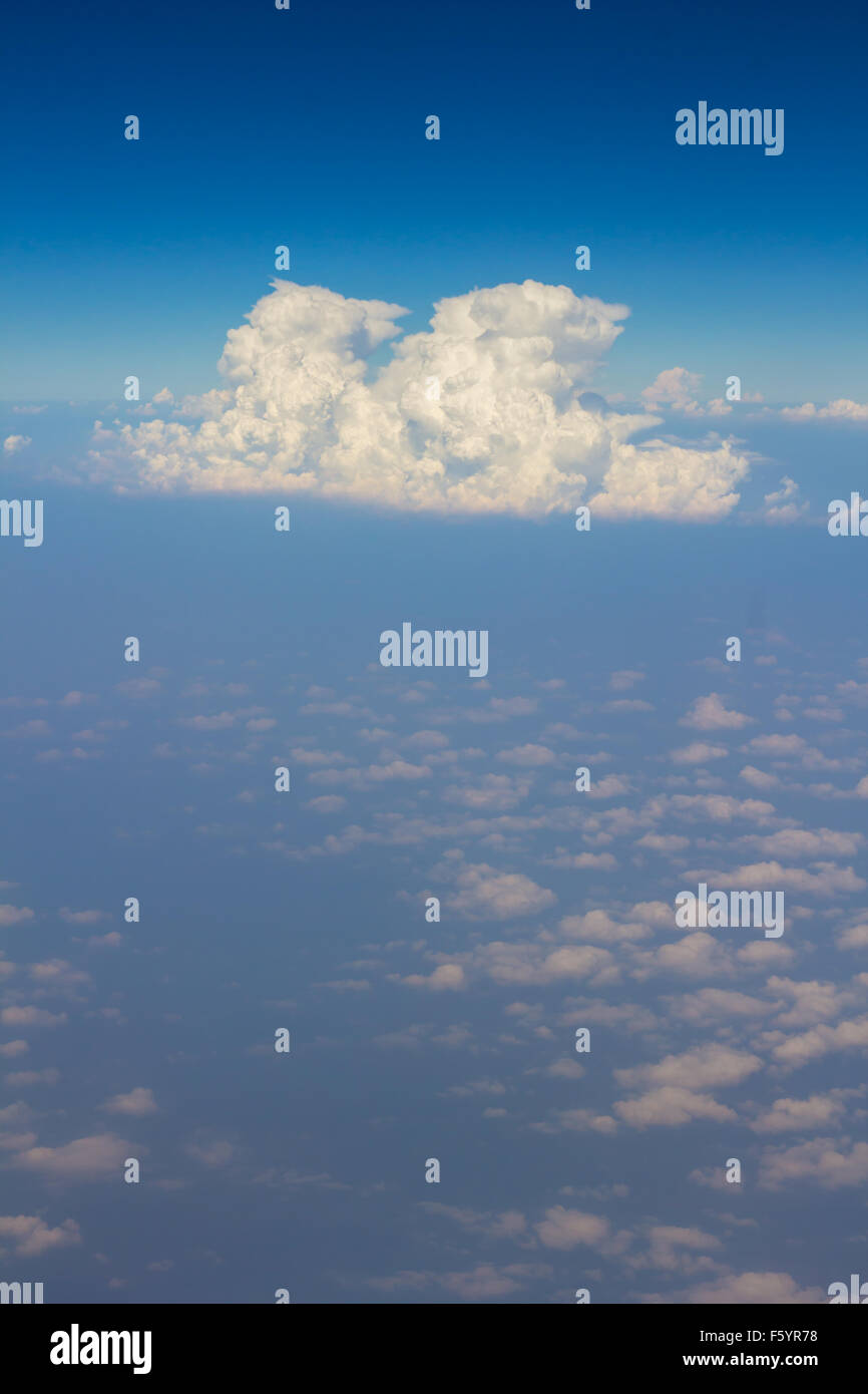 sky over cloud layer air view background only Stock Photo - Alamy