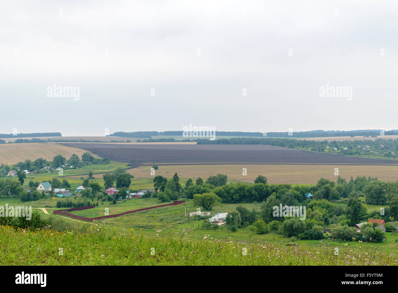 Panorama of the Russian countryside Stock Photo - Alamy