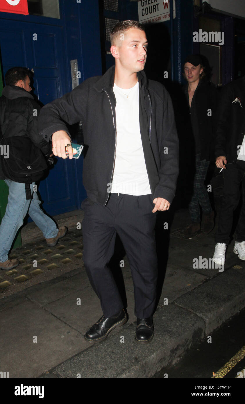 Rafferty Law (Jude Law's son) smoking a cigarette during a night out in ...