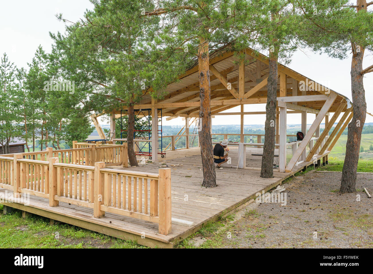 Building a wooden terrace hi-res stock photography and images - Alamy